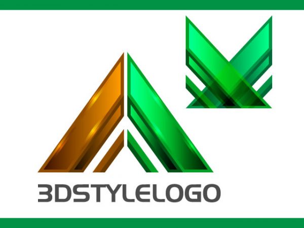 3d Style logo design free vector are looking for 3d logo vector