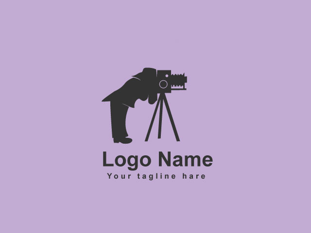 Cameraman logo design free download vector file